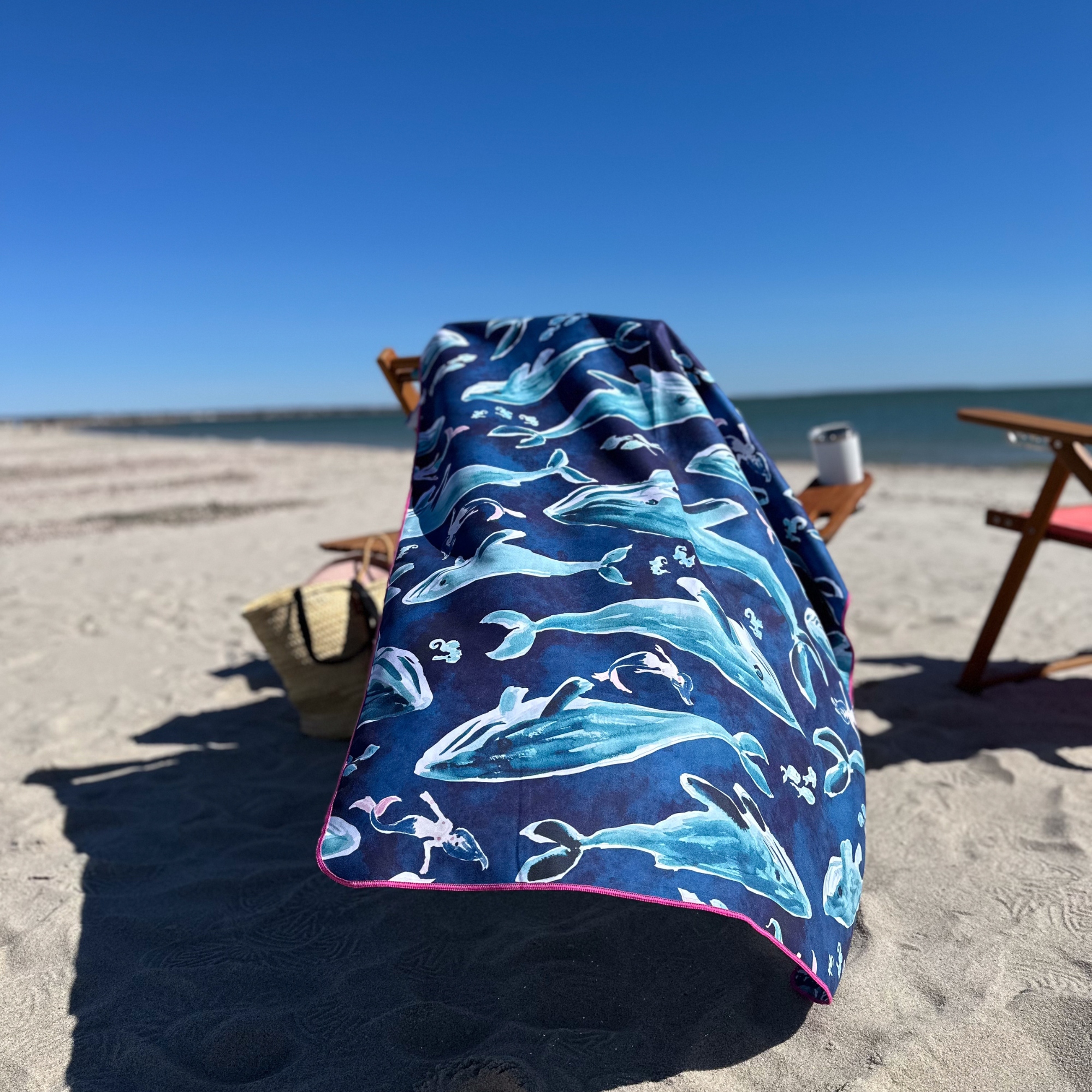 Whale Song - Cape Cod Beach Towel - The Cape Cod Towel Company